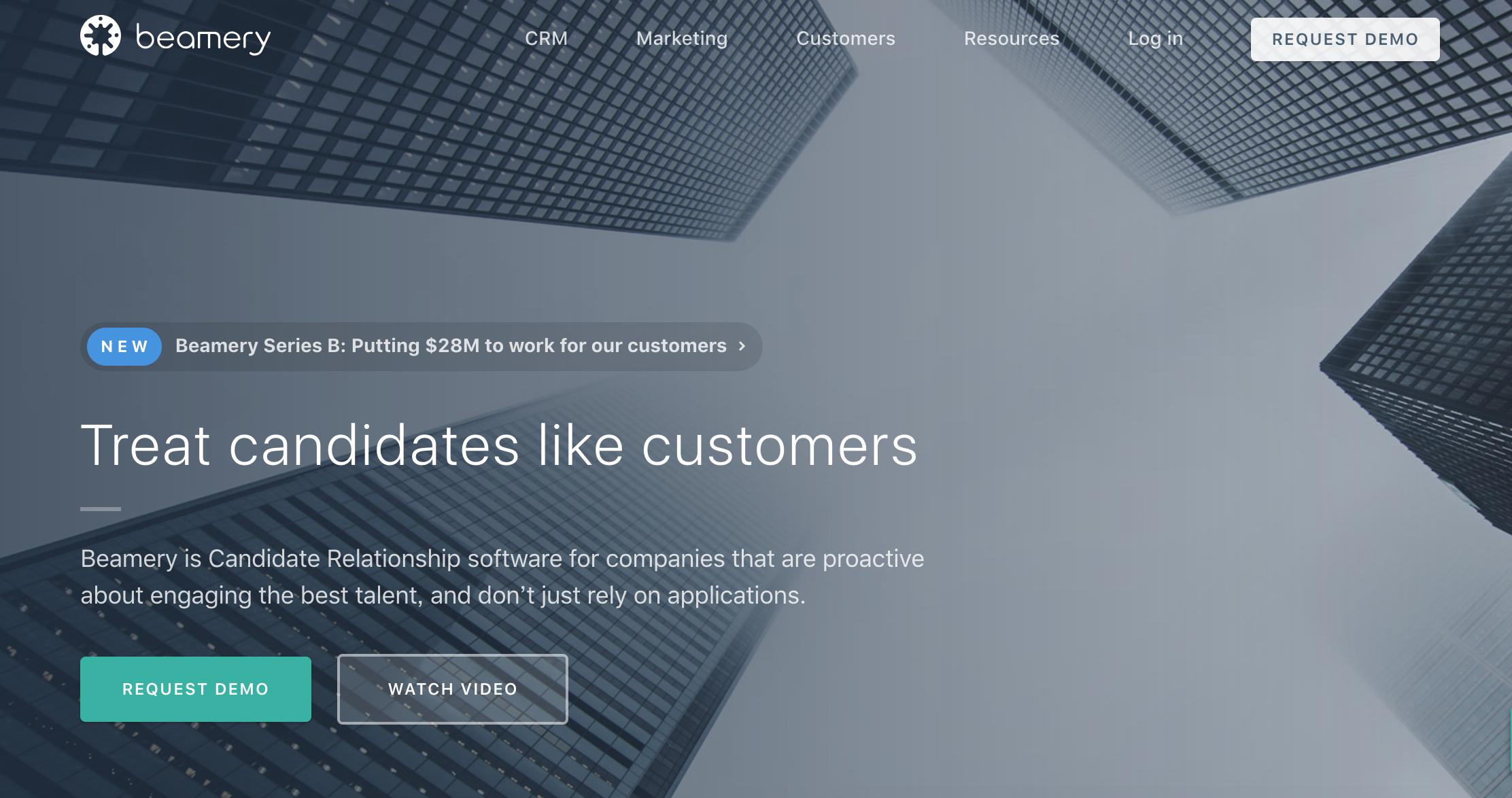 做支持招聘的“人才CRM系统”，Beamery近日获得2800万美元B轮融资-36氪