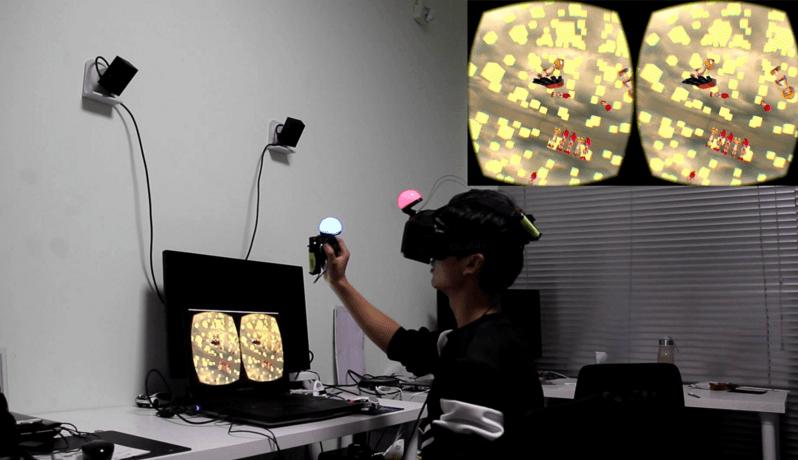 多家公司研发移动VR头部定位追踪，戴着Gear VR自由走动越来越近-36氪