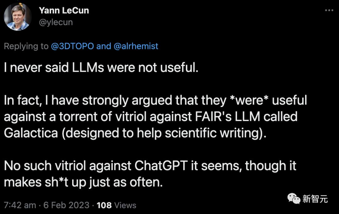 ChatGPT爆火，LeCun心态崩了，称大语言模型是邪路，Meta模型3天惨遭下线-36氪