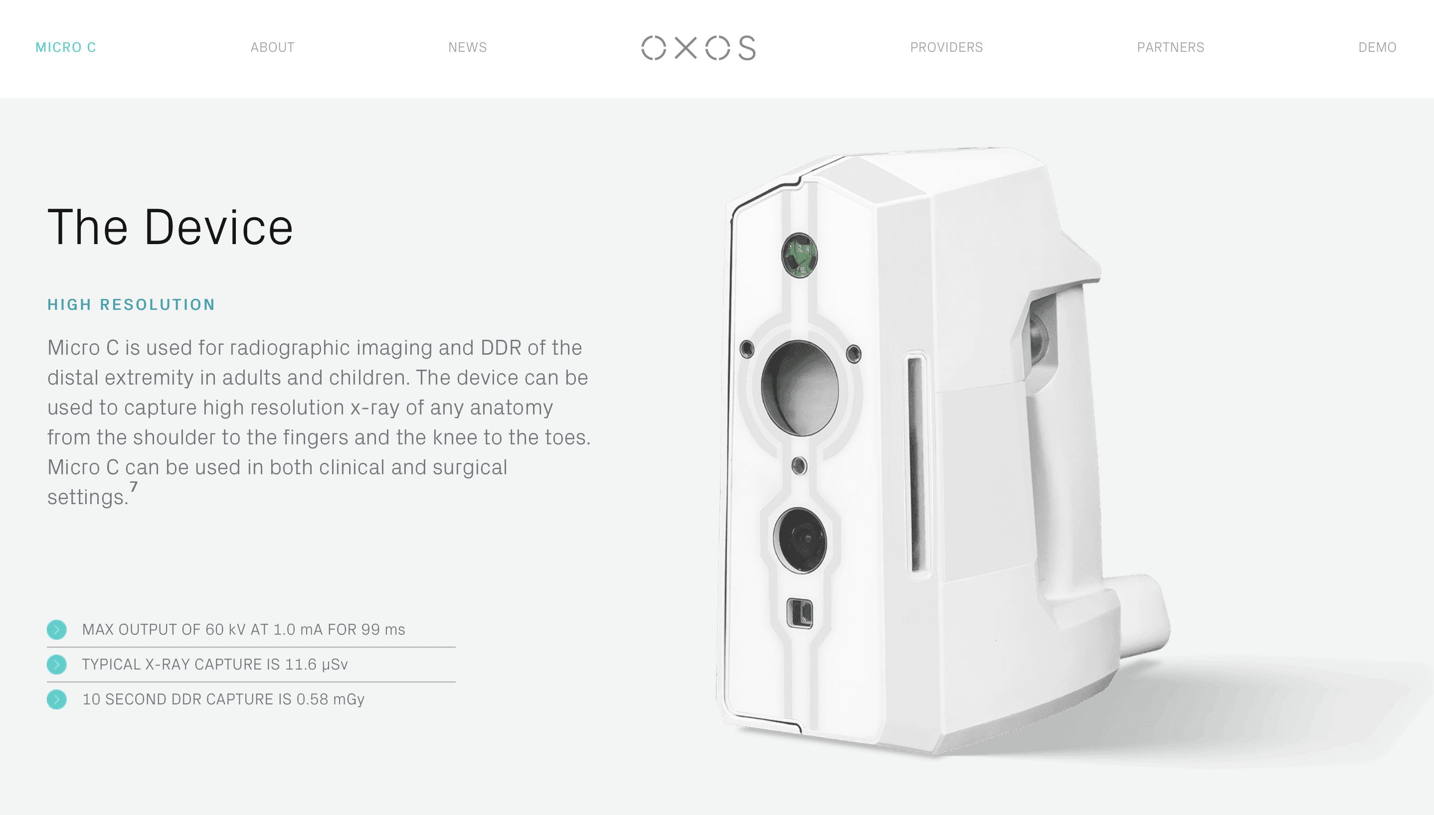 海外new things | 医疗技术初创「Oxos Medical」A轮融资2300万美元，推出便携式X射线设备-36氪