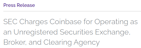 币圈巨震，美国最大的加密货币交易所Coinbase正式被SEC起诉-36氪