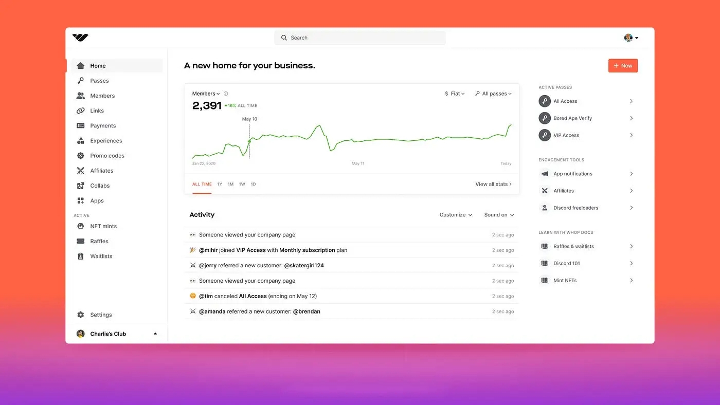 海外new things | 数字商品交易市场「Whop」A轮融资1700万美元，吸引超过100万客户和3000名卖家-36氪