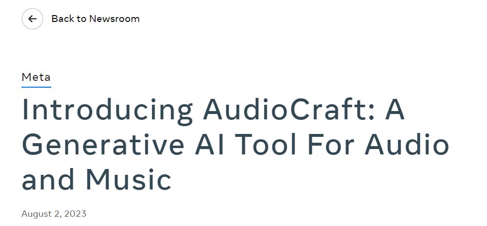 文字可生成音乐，Meta发布的AI工具AudioCraft有何不同之处？-36氪
