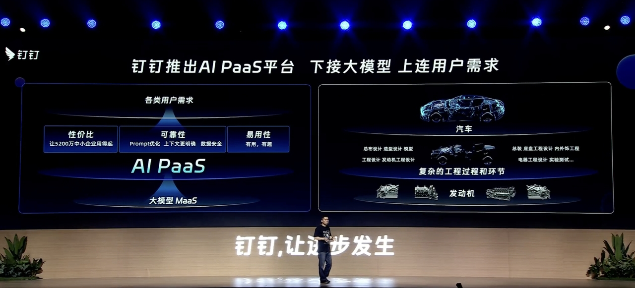 钉钉两代掌门人同台！开放AI PaaS，大模型调用一次不到5分钱-36氪