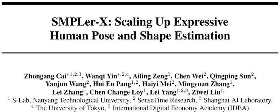 首个人体动捕基模型面世，SMPLer-X：横扫七大榜单-36氪