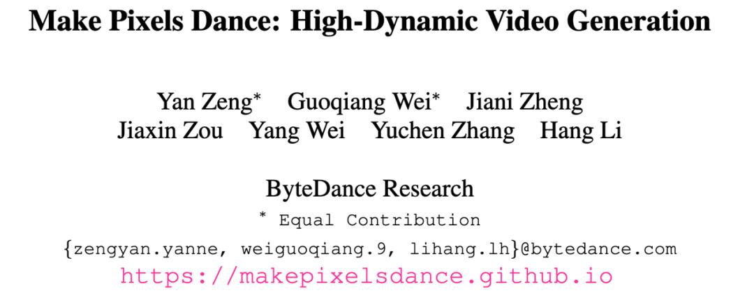 视频生成新突破：PixelDance，轻松呈现复杂动作与炫酷特效-36氪