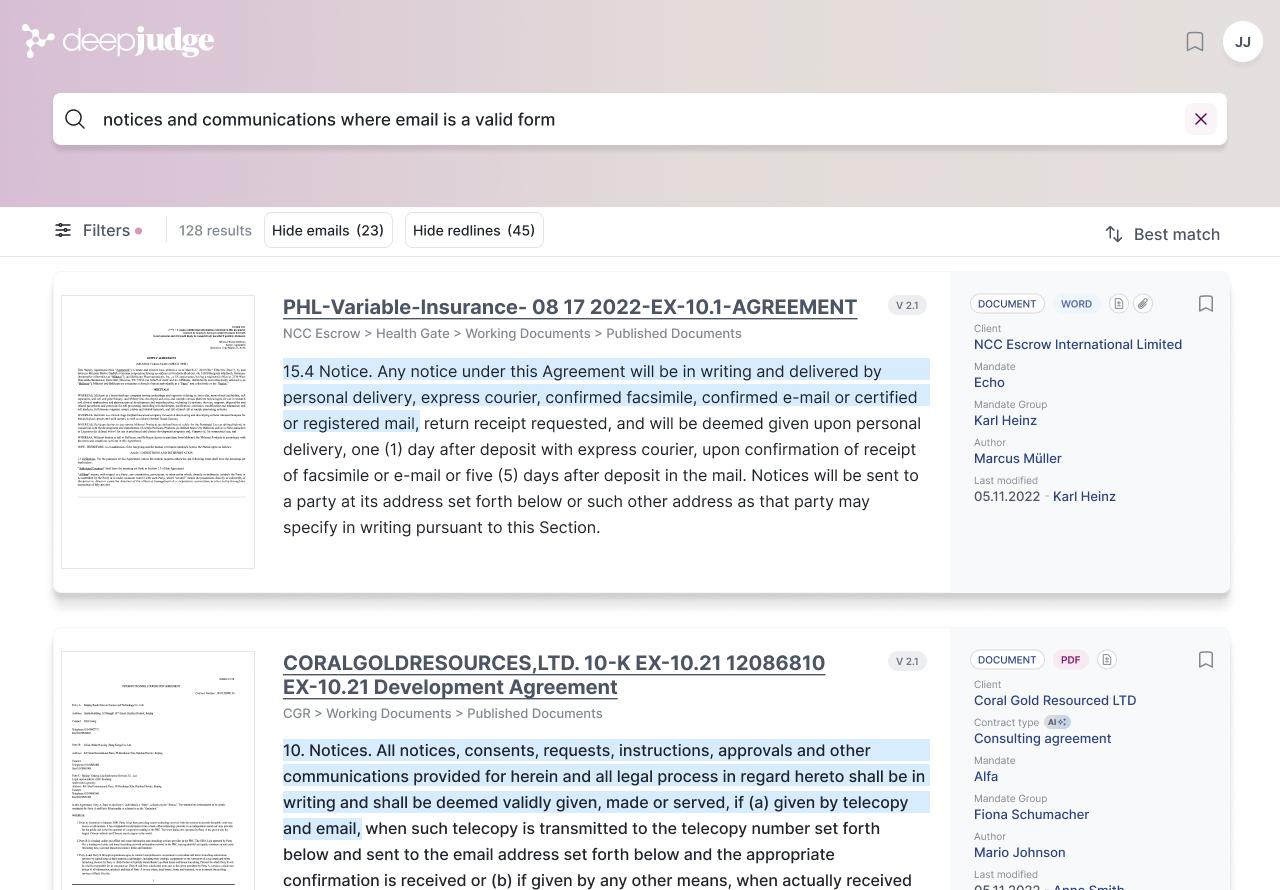无需准确关键词和手动整理，瑞士信息与通信科技公司DeepJudge开发AI驱动的法律文本智能搜索工具 | 瑞士创新100强-36氪