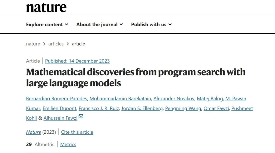 DeepMind大模型登Nature，AI首度攻破经典数学难题，赢过人类数学家-36氪