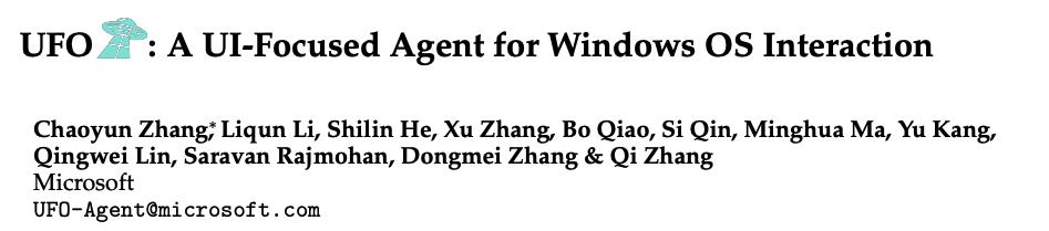 下一代智能版 Windows 要来了？微软推出首个 Windows Agent，命名为 UFO-36氪