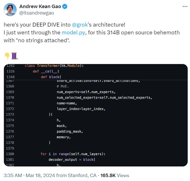 马斯克开源Grok-1：3140亿参数迄今最大，权重架构全开放，磁力下载-36氪