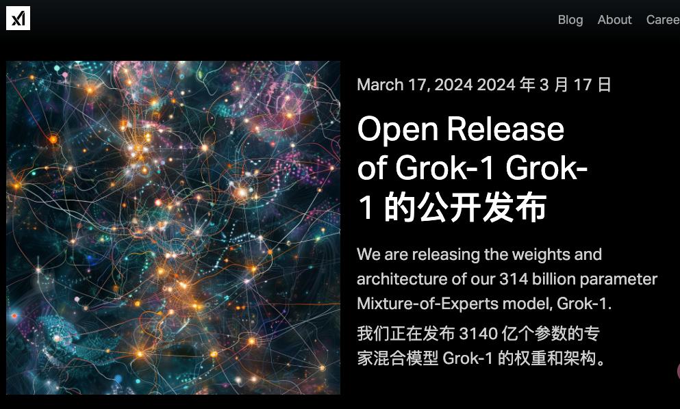 说到做到，马斯克开源Grok，3140亿参数免费可商用｜焦点分析-36氪