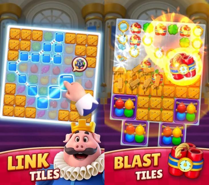 给「Royal Match」换个新主角跑出800万月流水，“猪猪”怎么成了手游吸量一大秘技？-36氪