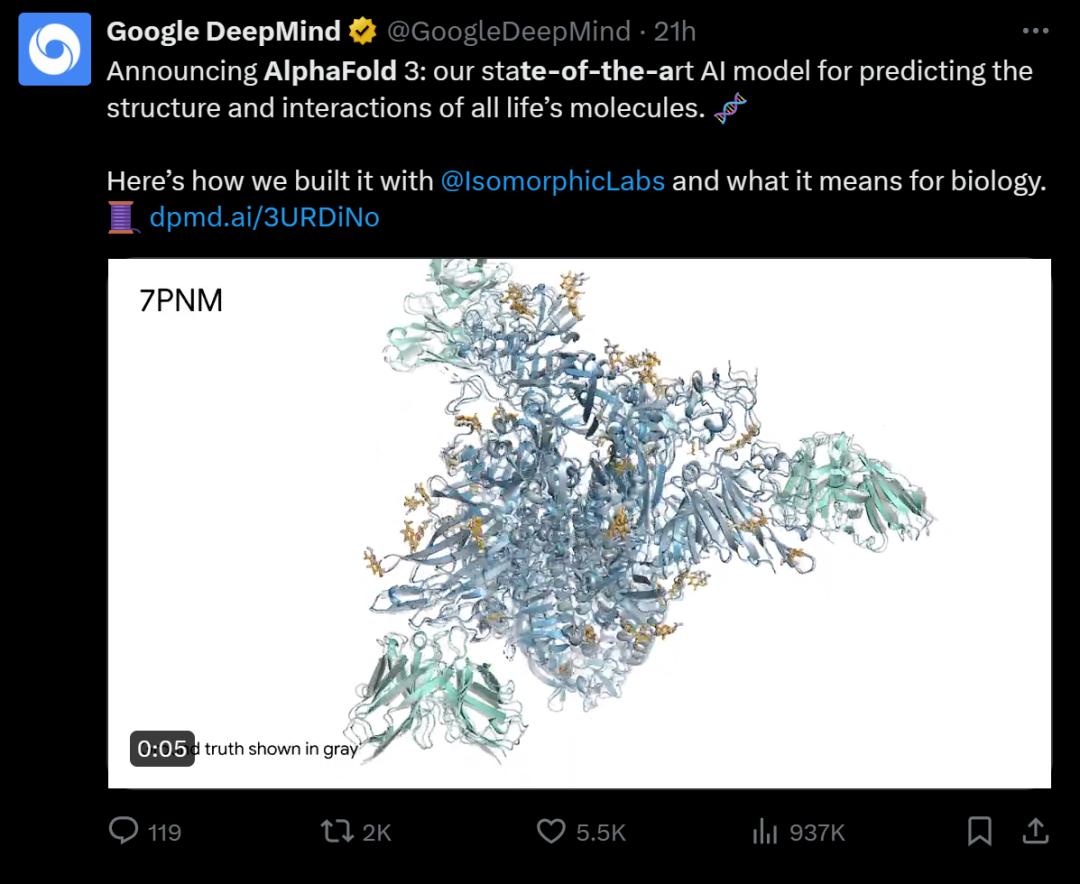 AlphaFold 3重磅发布，谷歌开启1000亿刀AI药物研发市场-36氪