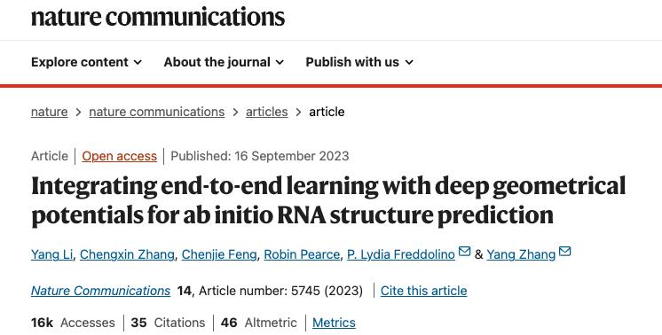 新加坡国立大学张阳团队开发第二代RNA结构预测算法，多项基准测试超越SOTA-36氪