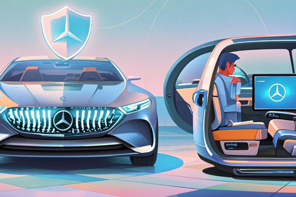 奔驰发布 MPV 概念车 VISION V，内饰科幻，前脸长了「8 块腹肌」-36氪